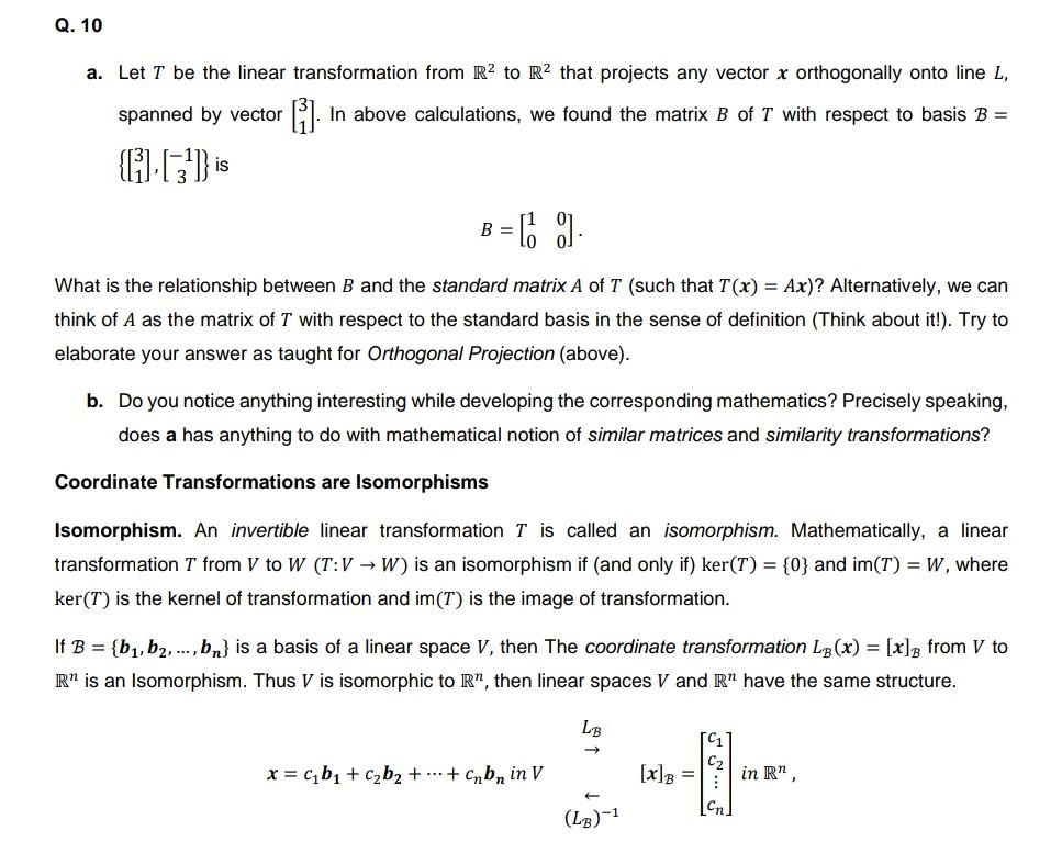 Solved a. Let T be the linear transformation from R2 to R2 | Chegg.com