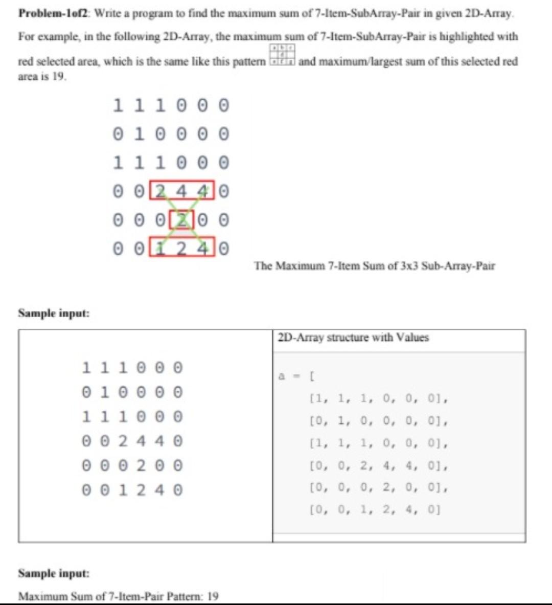 Solved Du Problem-112: Write a program to find the maximum | Chegg.com