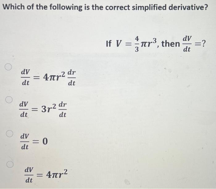 Solved Which of the following is the correct simplified | Chegg.com