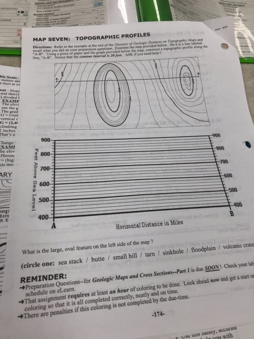 Solved 4. Observe the map below. On it is a line labeled | Chegg.com