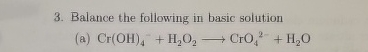 Solved Balance the following in basic | Chegg.com