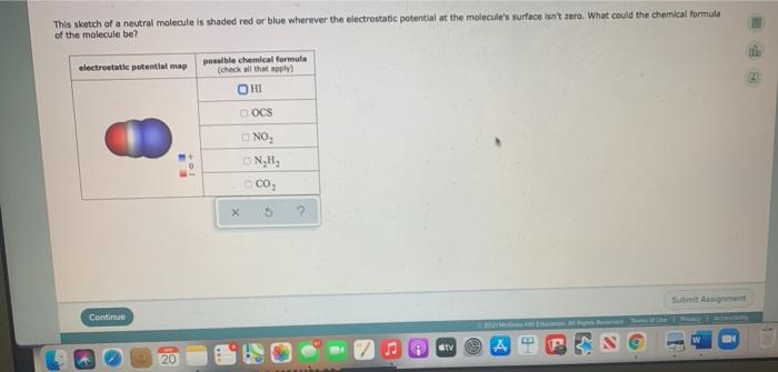 Solved This sketch of a neutral molecule is shaded red or | Chegg.com