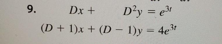 Solved dx In Problems 1-20 solve the given system of | Chegg.com