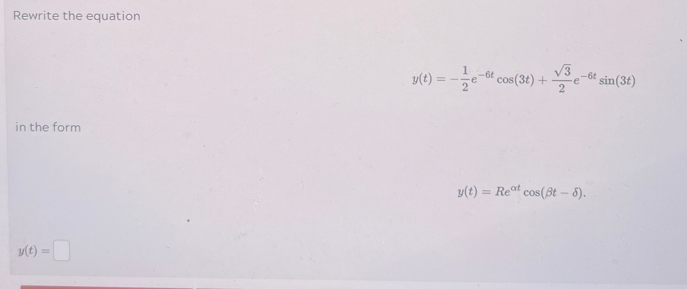 Solved Rewrite the | Chegg.com