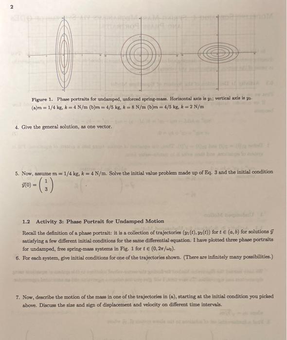 In this modeling scenario, we study spring-mass | Chegg.com