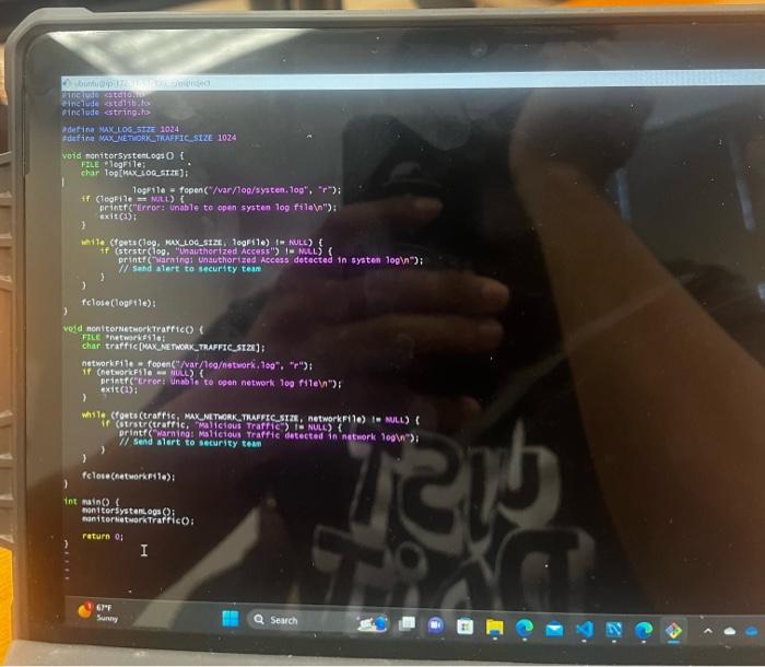 Solved Need help trying to use this code to open one of my | Chegg.com