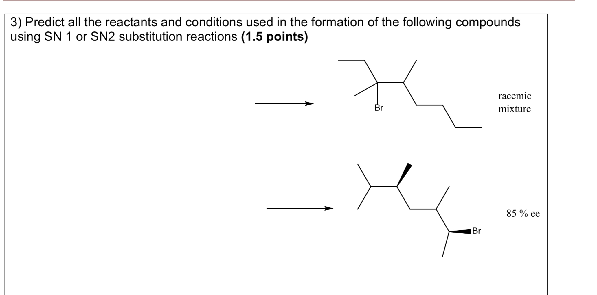 Solved Predict all the reactants and conditions used in the | Chegg.com