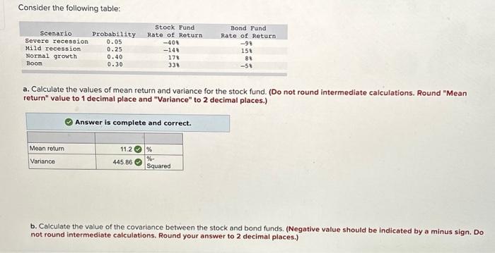 Solved b. Calculate the value of the covariance between the | Chegg.com