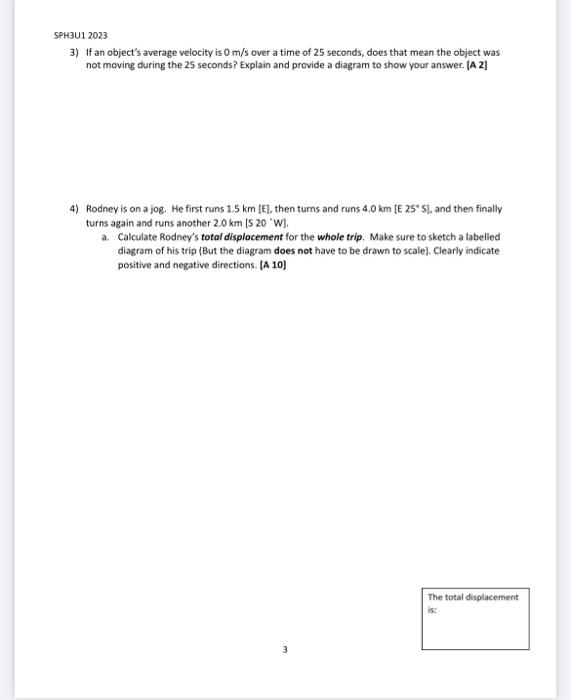 Solved Part B: Short Answer and Problem Solving 1) Ahouma | Chegg.com