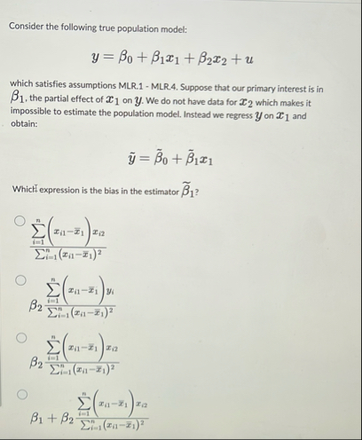 Solved Consider the following true population | Chegg.com