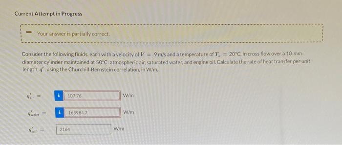 Solved Consider the following fluids, each with a velocity | Chegg.com