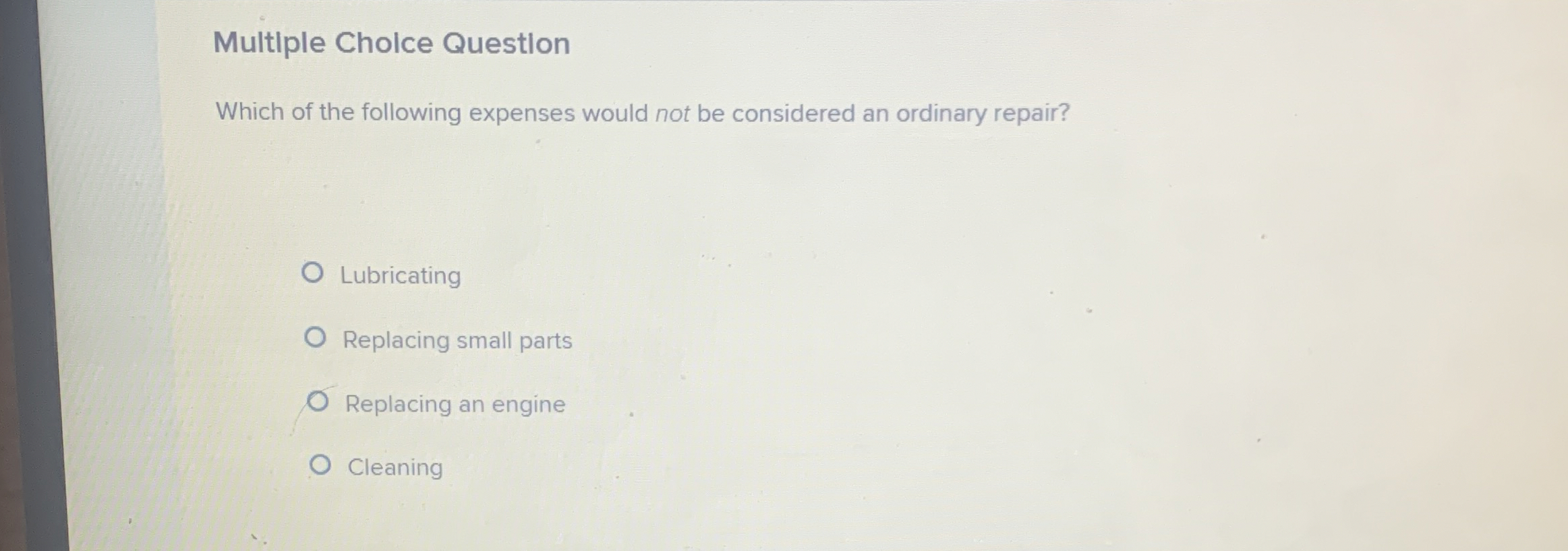 Solved Multiple Cholce QuestionWhich of the following | Chegg.com