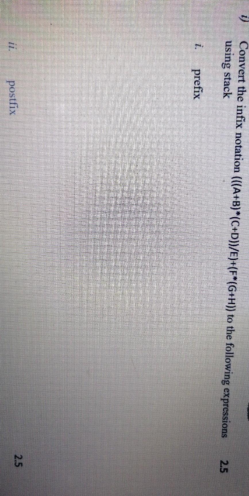 Solved Convert the infix notation | Chegg.com