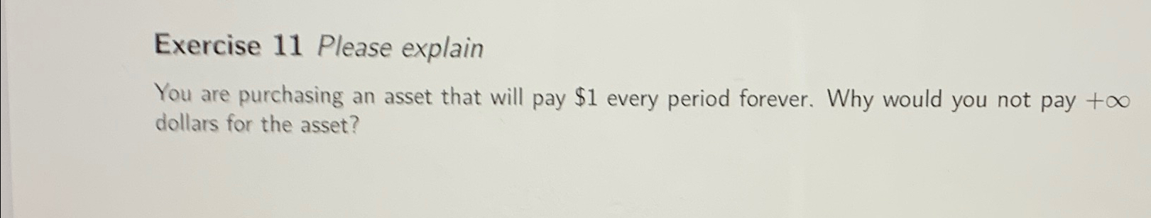Solved Exercise 11 ﻿Please explainYou are purchasing an | Chegg.com