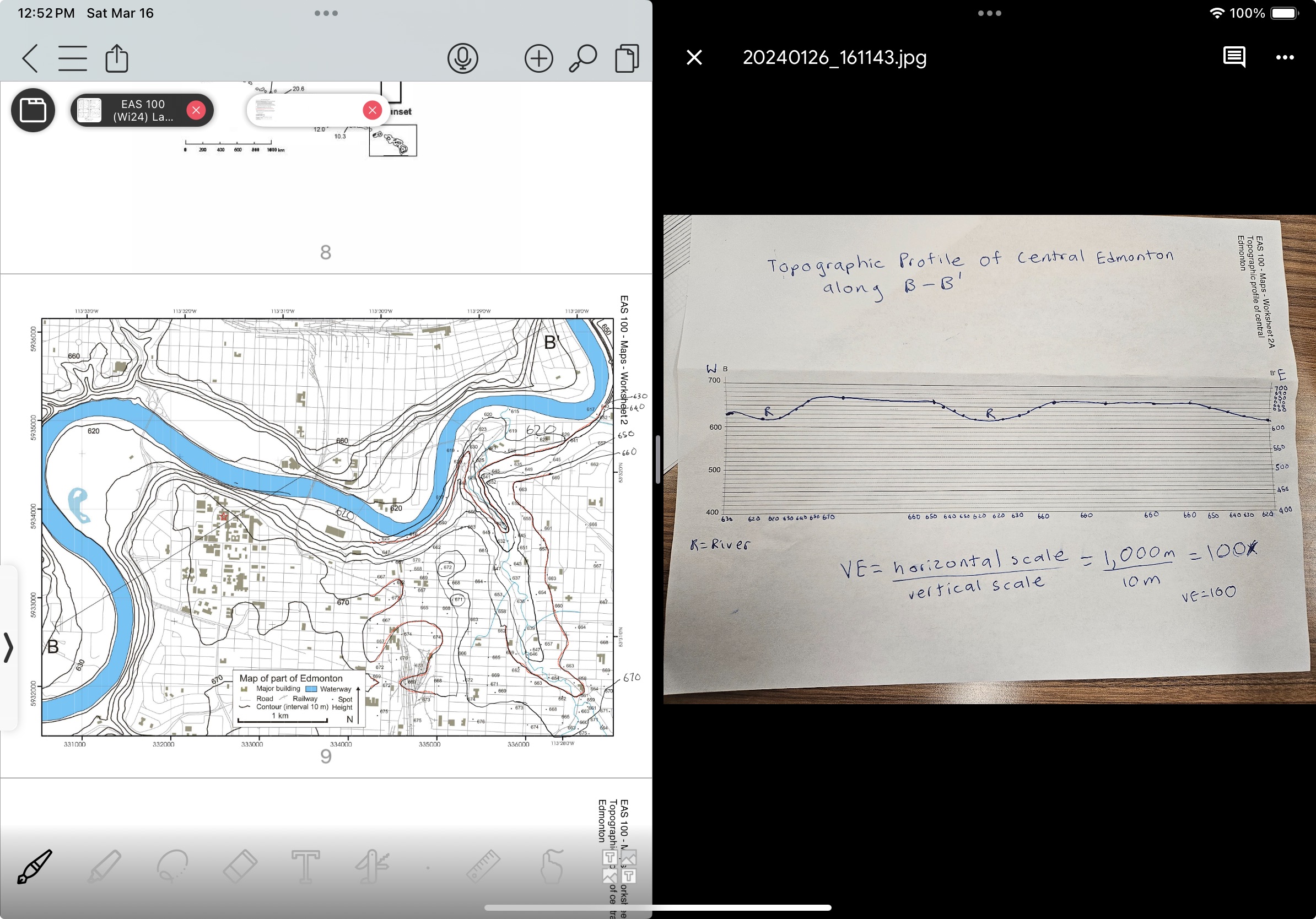 Solved Because of the gentle dip of strata to the southwest, | Chegg.com