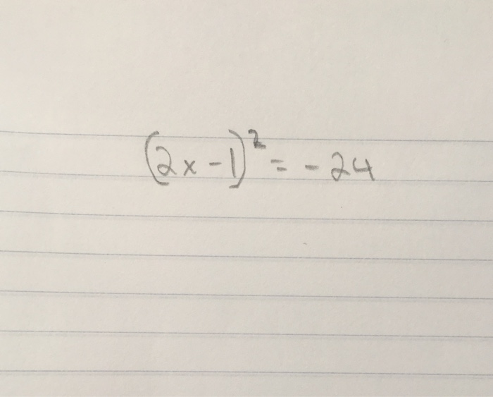 Solved Solve the quadratic equation by the square root rule | Chegg.com