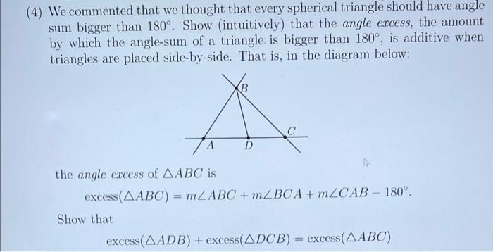 Solved 4) We commented that we thought that every spherical | Chegg.com