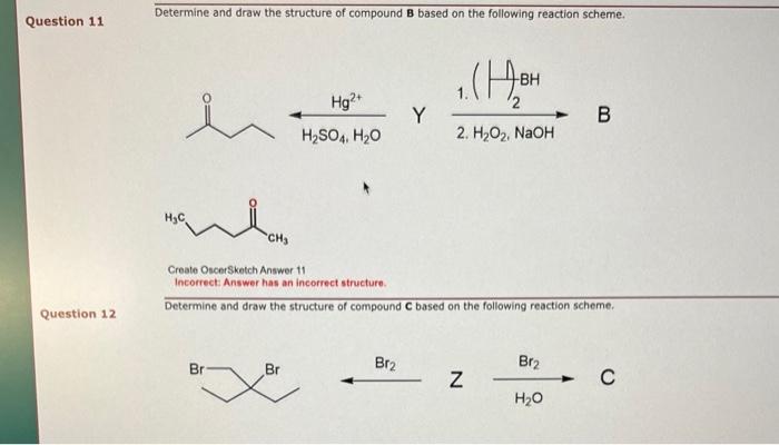 Solved Question 11 Determine and draw the structure of | Chegg.com