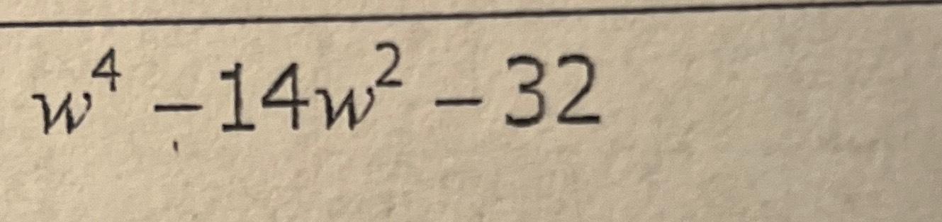 Solved w4-14w2-32 | Chegg.com