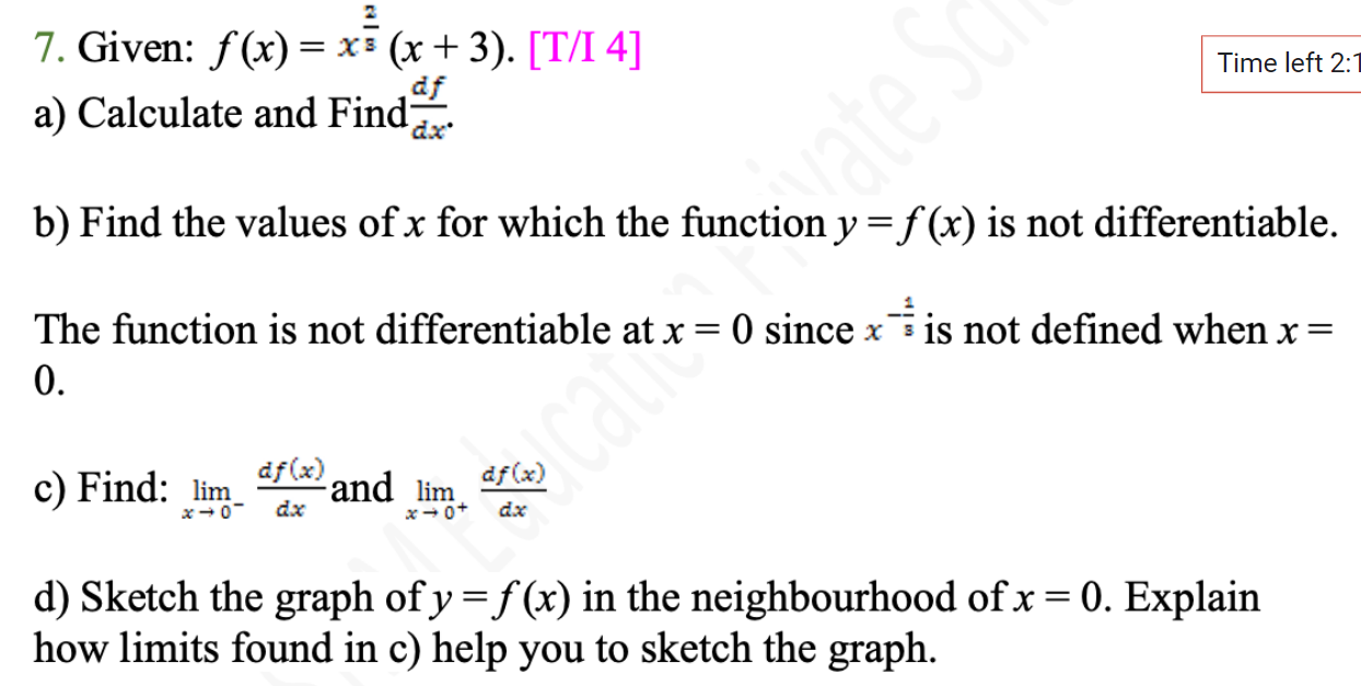 Solved Given: f(x)=x23(x+3).a) ﻿Calculate and Find dfdx.b) | Chegg.com