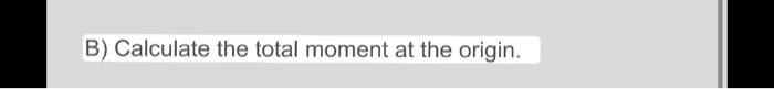 Calculate the total moment at the origin (formula in | Chegg.com