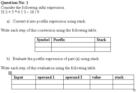 Solved Consider the following infix expression 3 uparrow 2 + | Chegg.com