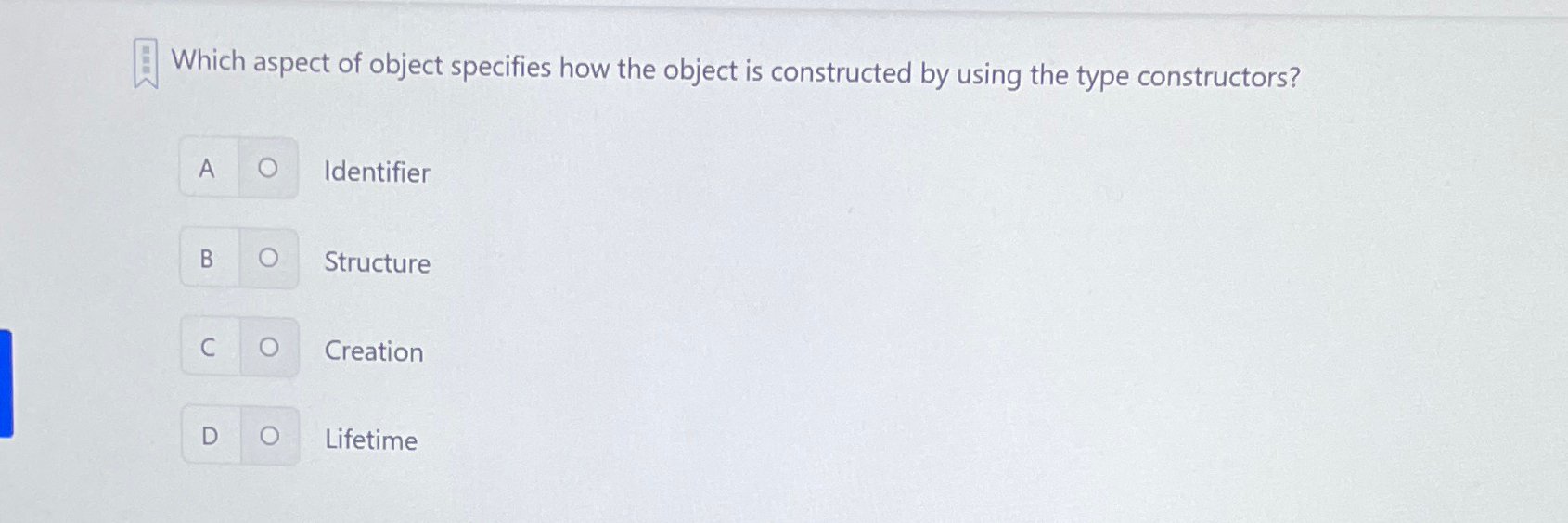 Solved Which aspect of object specifies how the object is | Chegg.com