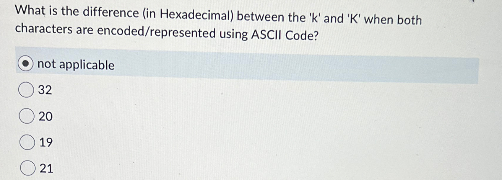 Solved What is the difference (in Hexadecimal) ﻿between the | Chegg.com