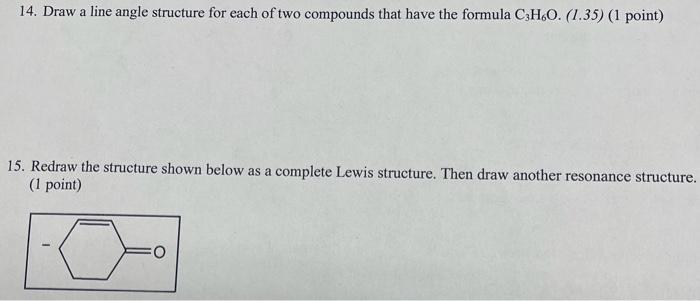 Solved 14. Draw a line angle structure for each of two | Chegg.com