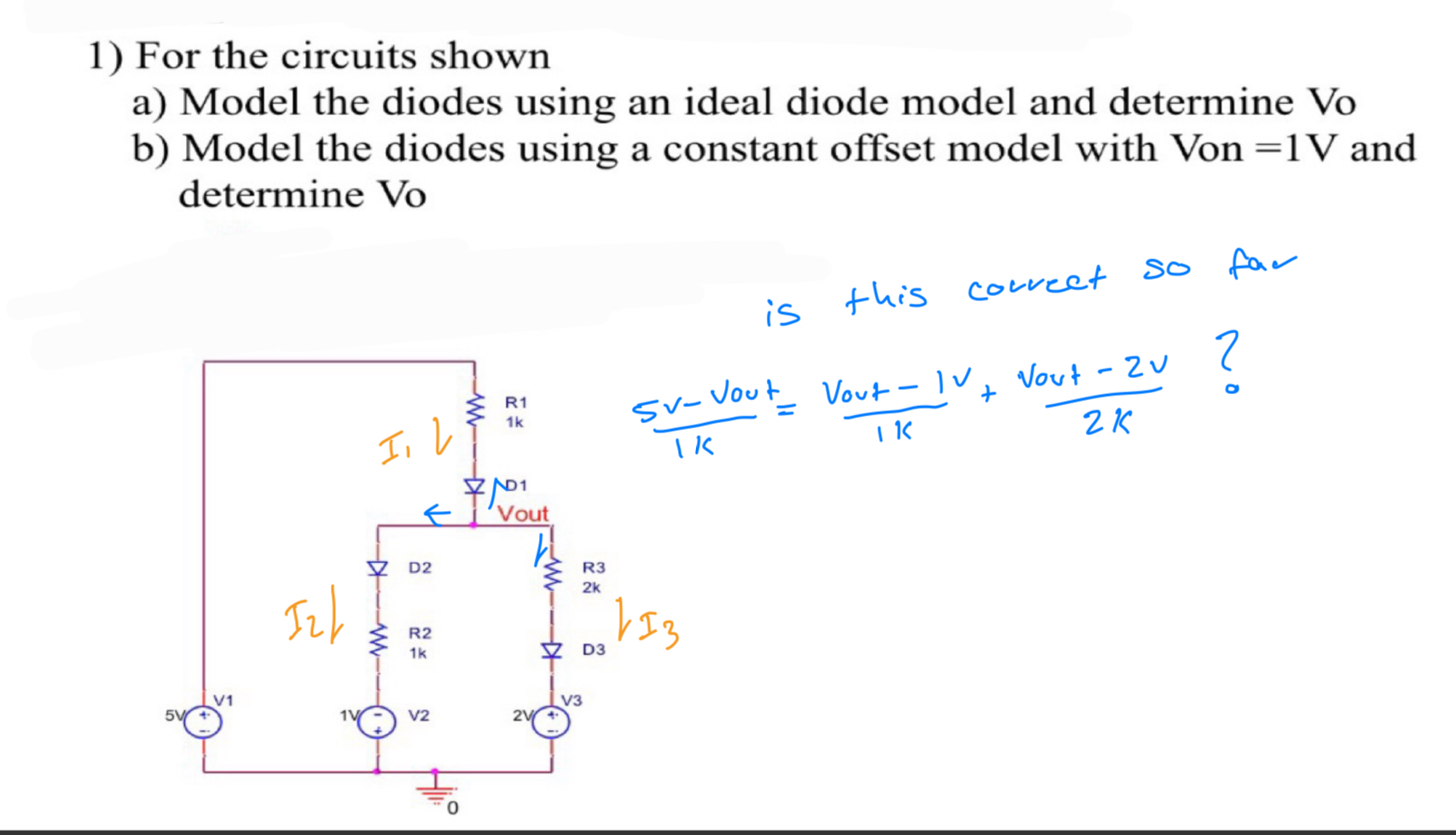 Solved Please solve and show all steps. For the circuits | Chegg.com