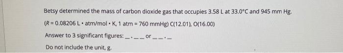 Solved Determine the density of carbon dioxide gas at | Chegg.com