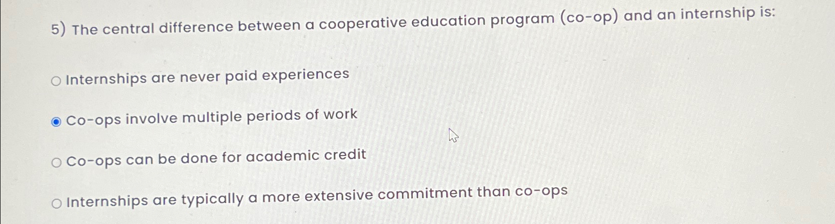 Solved The central difference between a cooperative | Chegg.com