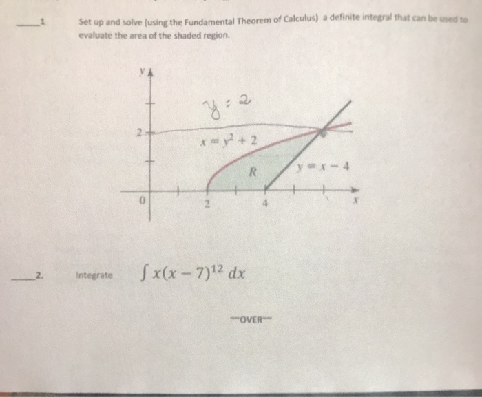 Solved Set up and evaluate (you may use fnint() the integral | Chegg.com