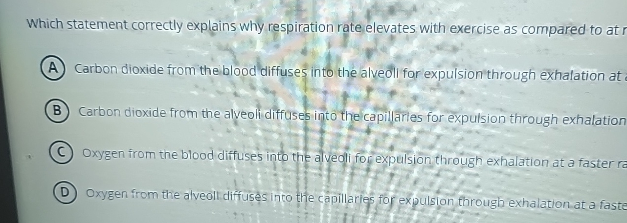 Solved Which statement correctly explains why respiration | Chegg.com