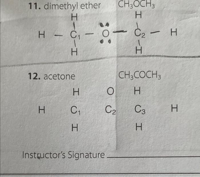 Ch3och3 Molecular Geometry