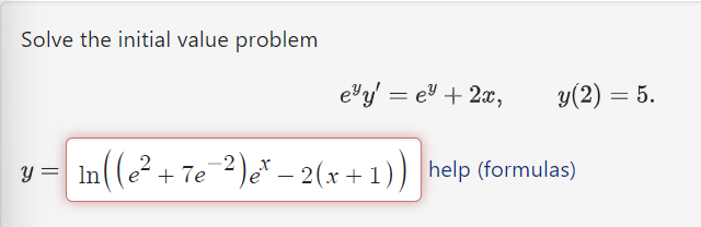 Solved Solve the initial value | Chegg.com