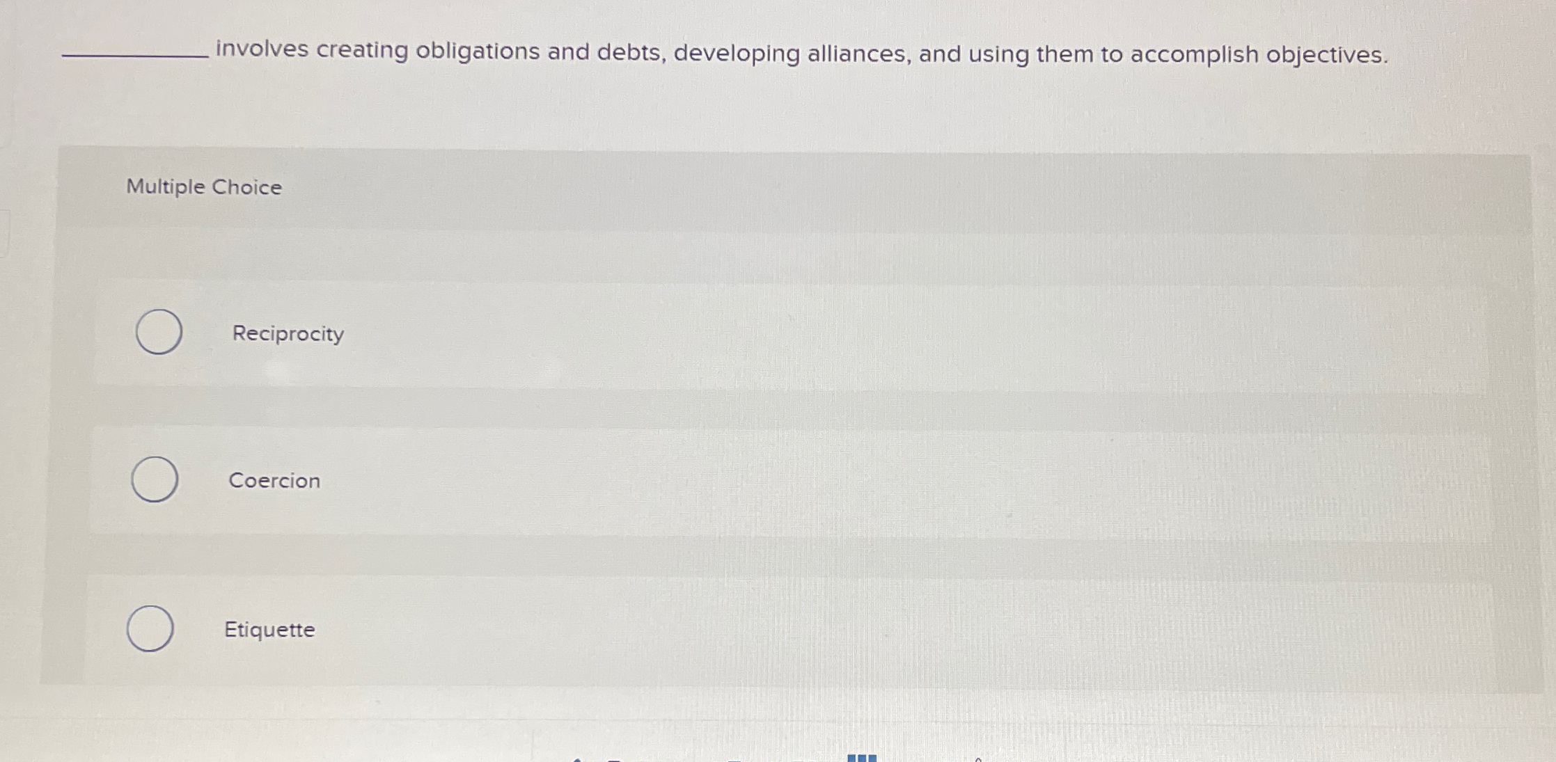 Solved involves creating obligations and debts, developing | Chegg.com