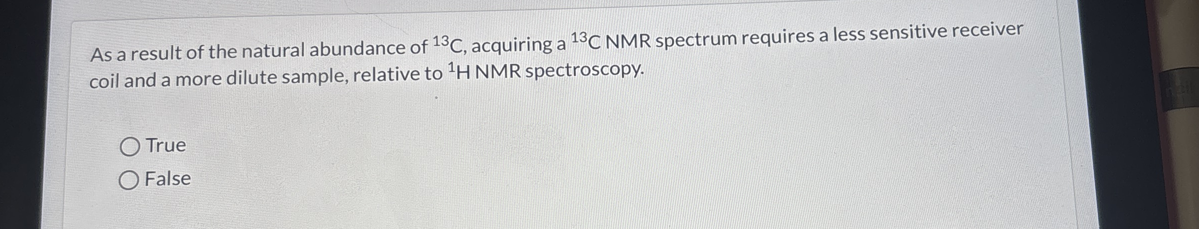 Solved As a result of the natural abundance of ?13C, | Chegg.com
