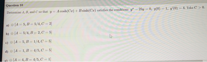 Solved Question 8 Differentiate the given function y = | Chegg.com