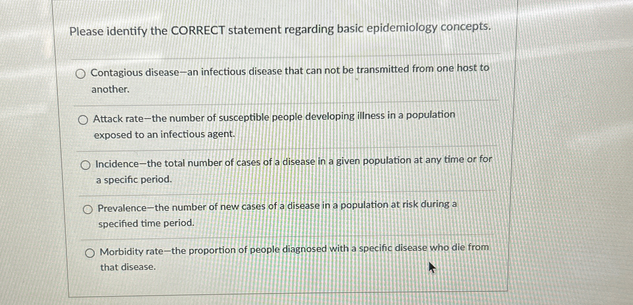 Solved Please identify the CORRECT statement regarding basic | Chegg.com