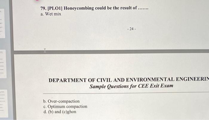 Solved 21. [PLO1] Reducing w/c ratio within practical values | Chegg.com