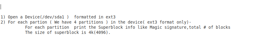Solved Open a Device(/dev/sda1 )Open a Device(/dev/sda1) | Chegg.com