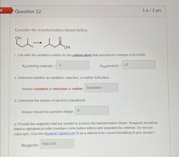 Solved Consider the transformation shown below. i. Calculate | Chegg.com