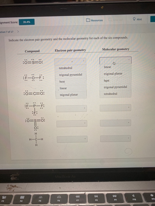 Solved Resources Hint Hint ignment Score: 39.4% estion 7 of | Chegg.com Solved Resources Hint Hint ignment Score: 39.4% estion 7 of | Chegg.com