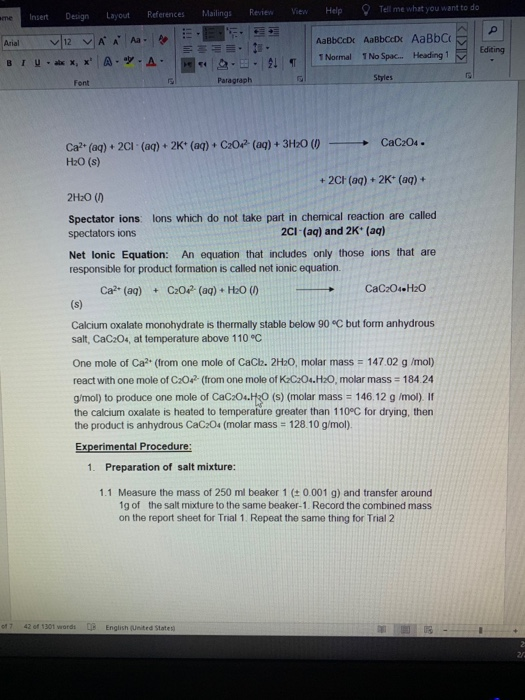 limiting reactant experiment Define limiting | Chegg.com