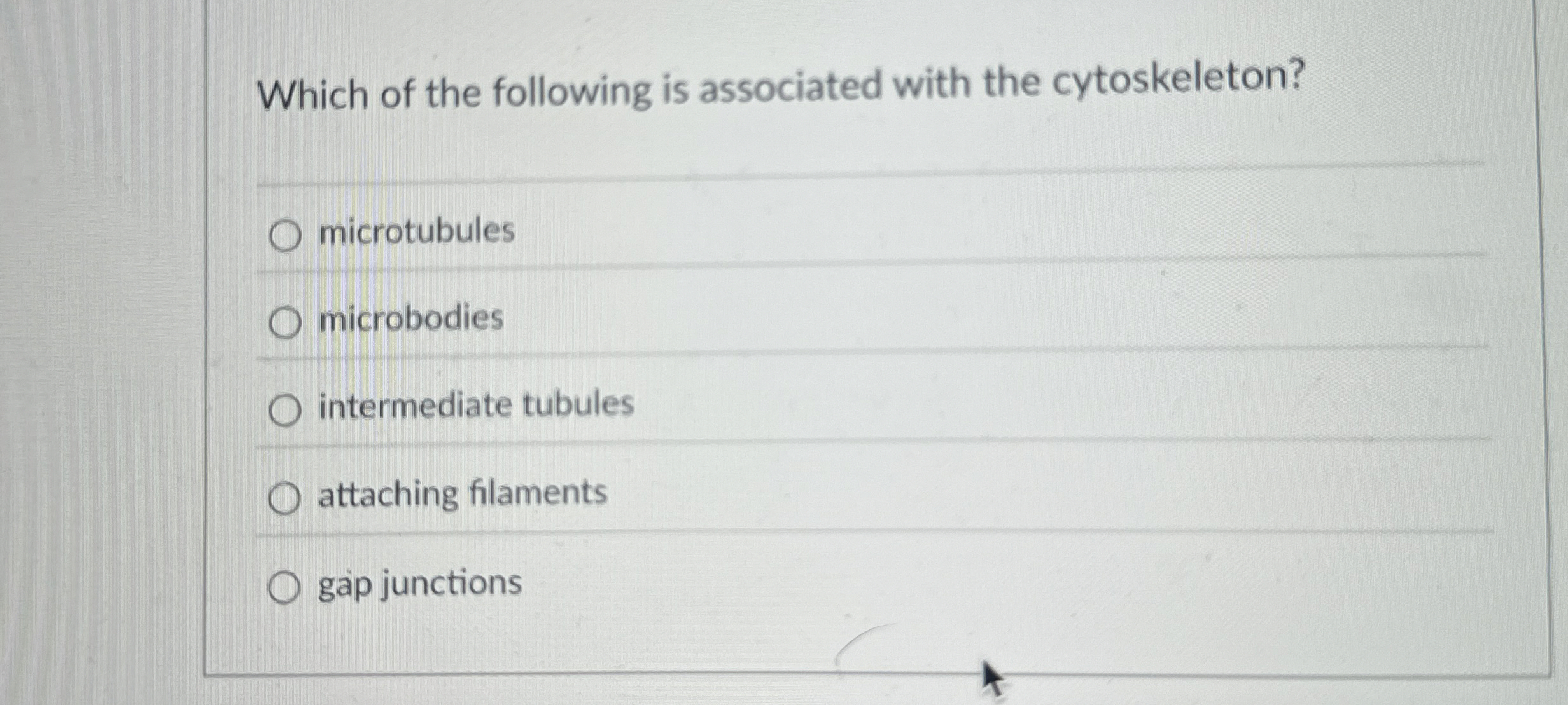 Solved Which of the following is associated with the | Chegg.com