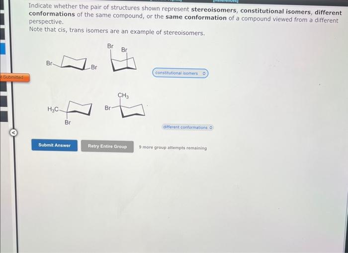 Solved Indicate whether the pair of structure shown | Chegg.com