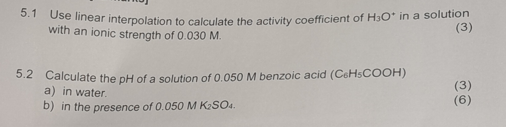 Solved 5.1 ﻿Use linear interpolation to calculate the | Chegg.com