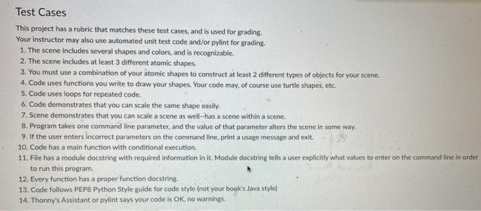 Project 5: Turtle Patterns || ** Problem Expected | Chegg.com