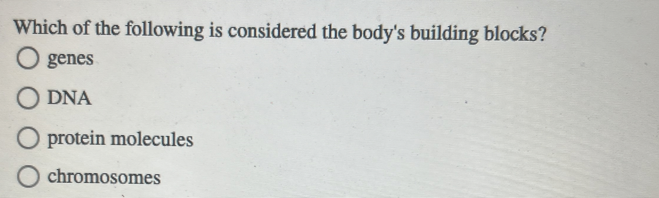 Solved Which of the following is considered the body's | Chegg.com